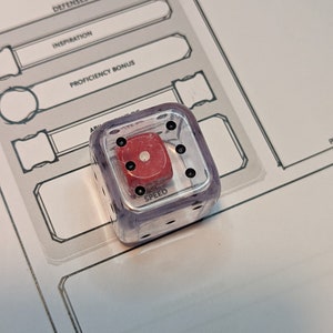 Large Double D6 Dice, Advantage and Disadvantage Die, Dnd Gift Idea ...