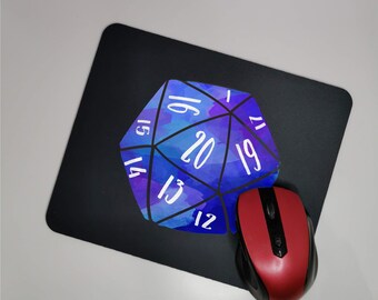 Sea Blues D20 Mouse Pad Mat Dungeons and Dragons RPG Dnd | Etsy