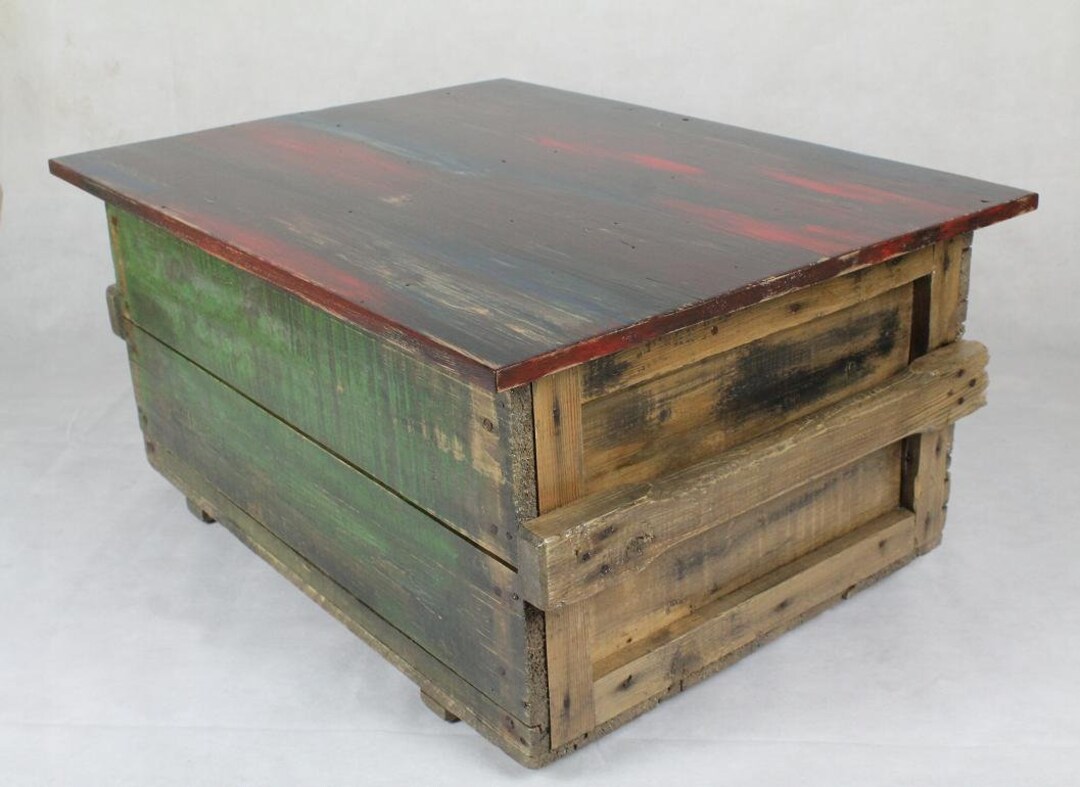 Coffee Table Made of Military Crate and Pallet Wood - Etsy