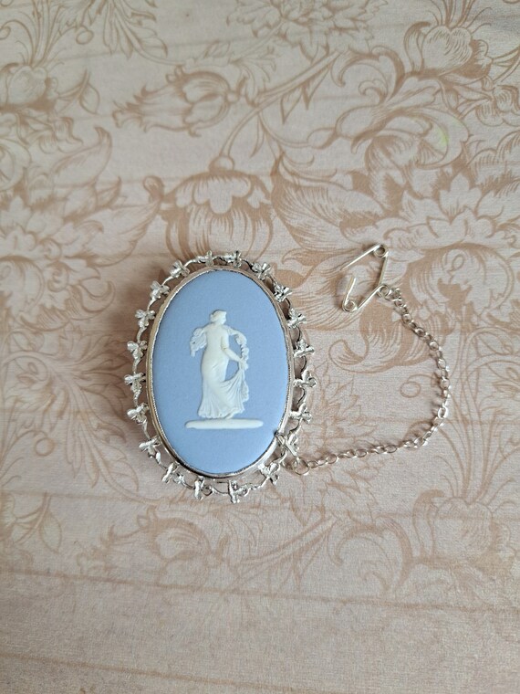 Rare Vintage Wedgwood Dancing Hours Cameo Brooch Pin,… - Gem