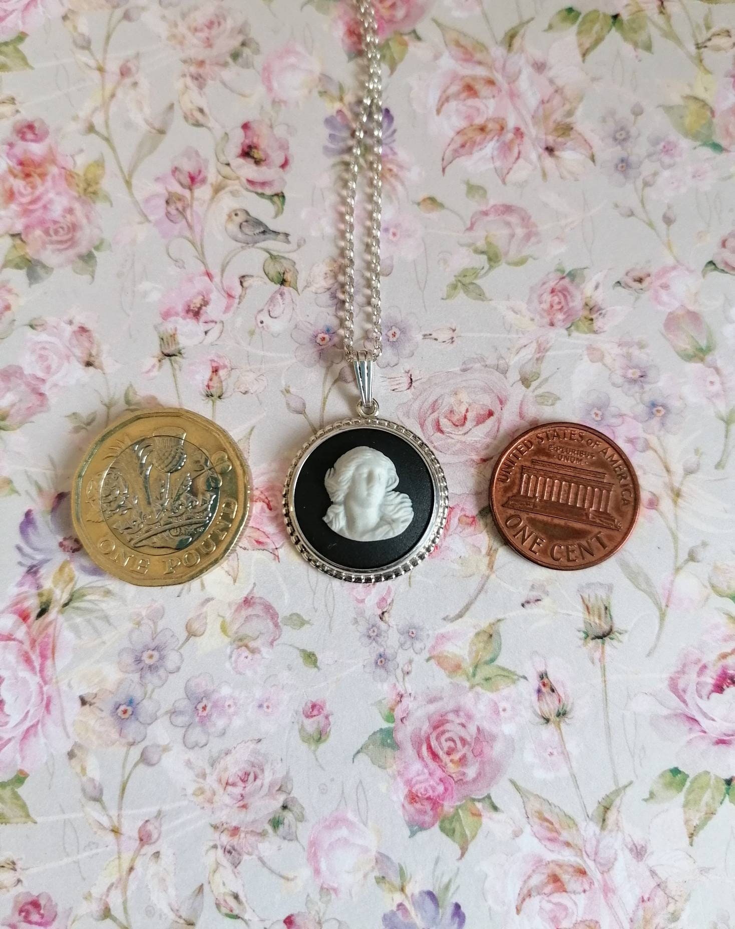 Vintage Wedgwood Black Jasperware Cameo Pendant Classical - Etsy