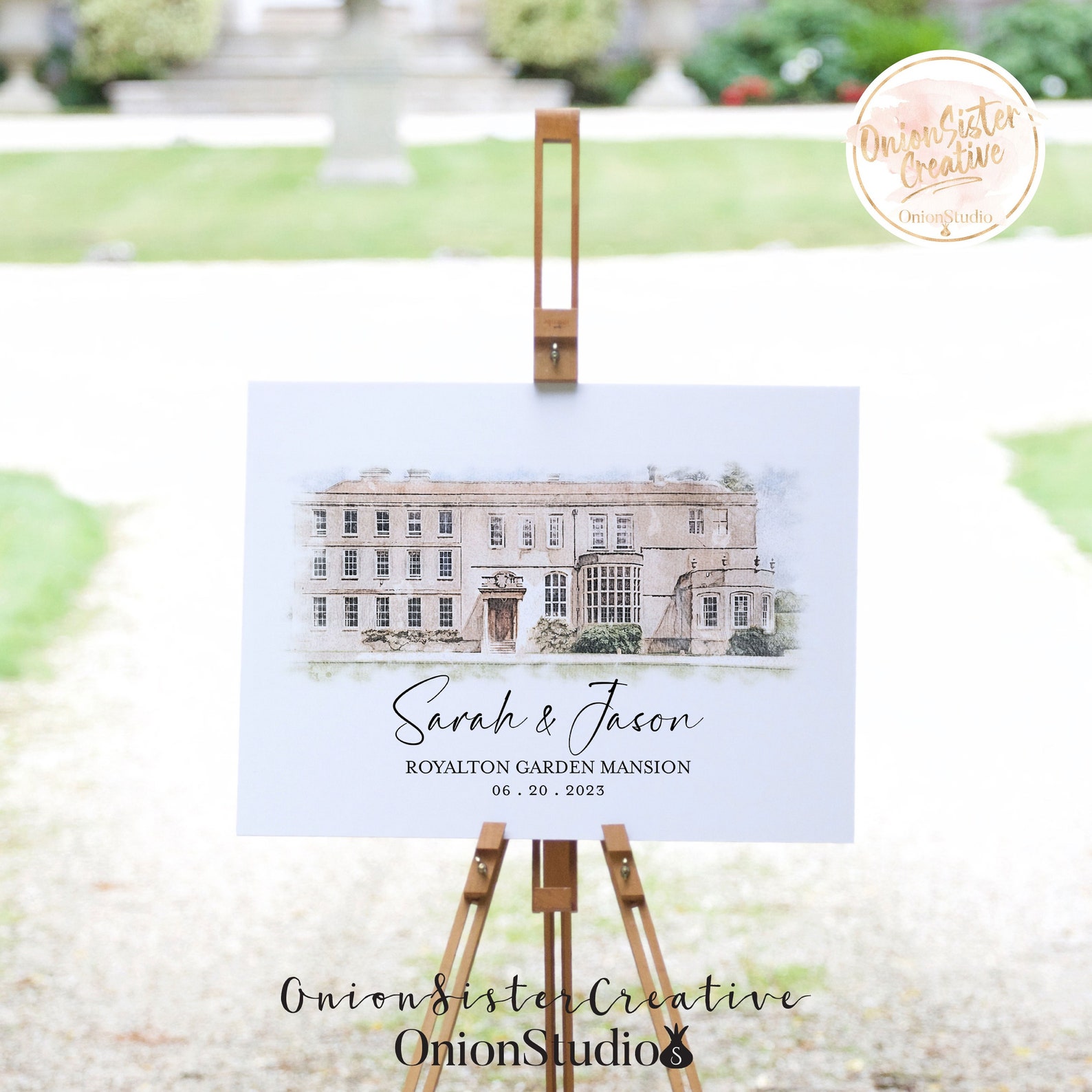 Wedding Venue Welcome Signs, Wedding Guest Book Alternative, Watercolor ...