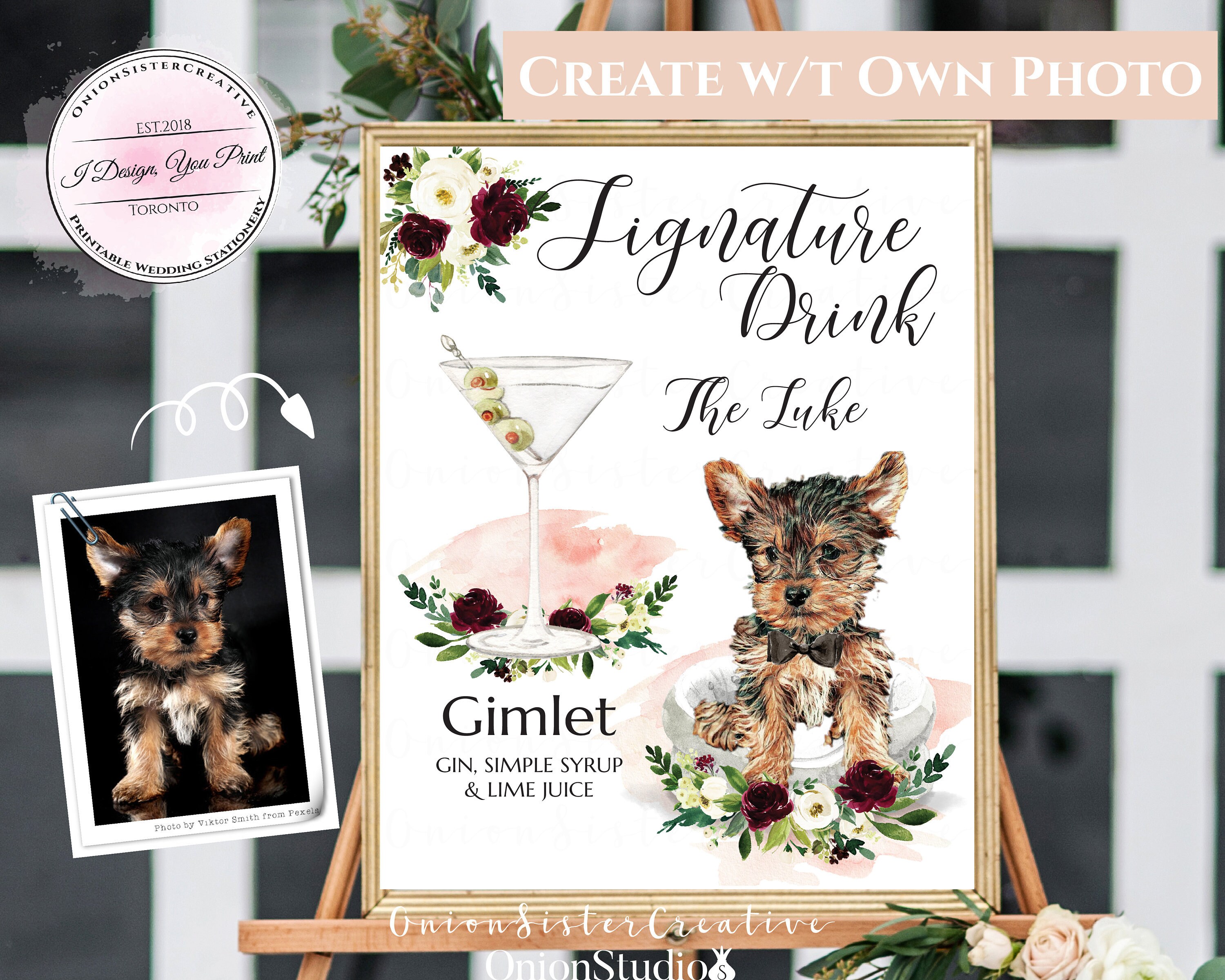 Boho Wedding Signature Cocktail Sign Wedding Signature Drink - Etsy