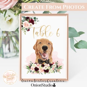 Dog Seating Chart, Custom Pet Seat Chart, Dog Wedding Signage, Custom ...