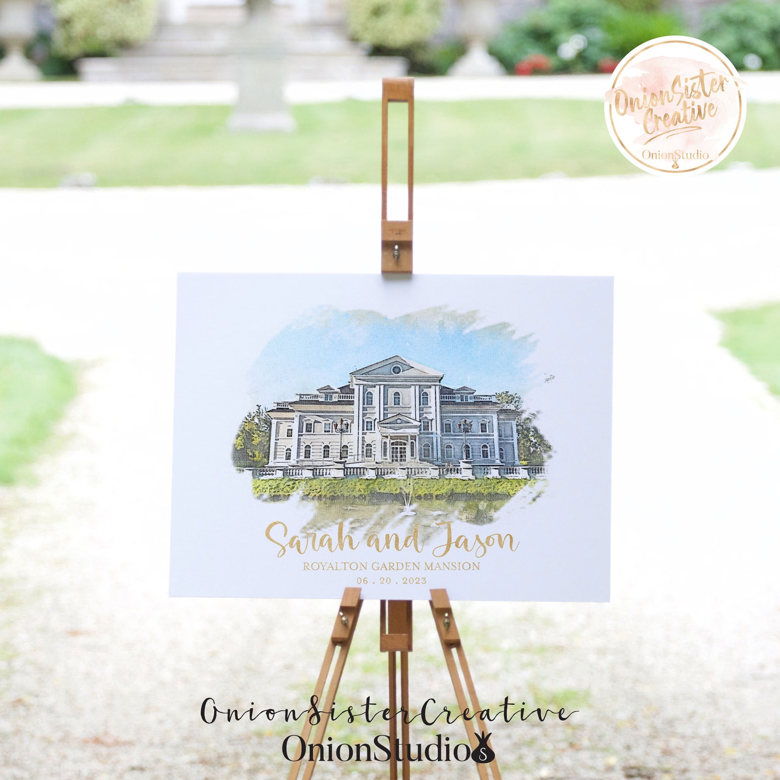 Wedding Venue Welcome Signs, Wedding Guest Book Alternative, Watercolor ...