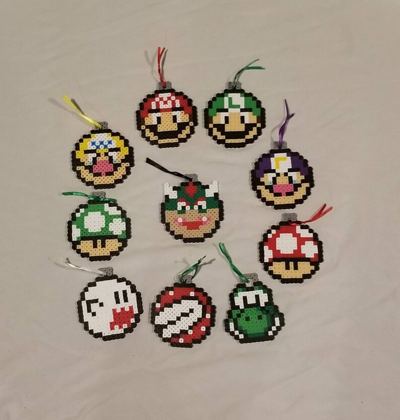 Mario Christmas Tree Ornaments - Etsy