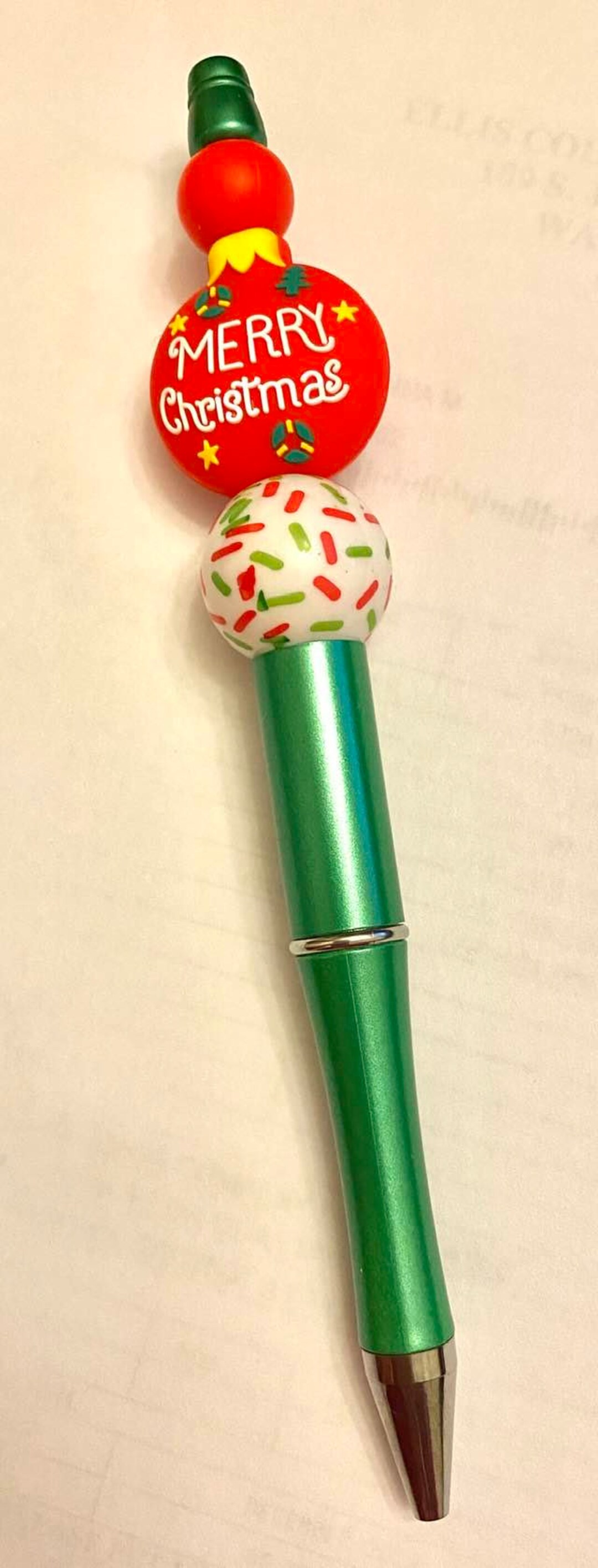 Merry Christmas Pen Christmas Pen Silicone Decorative Pen - Etsy