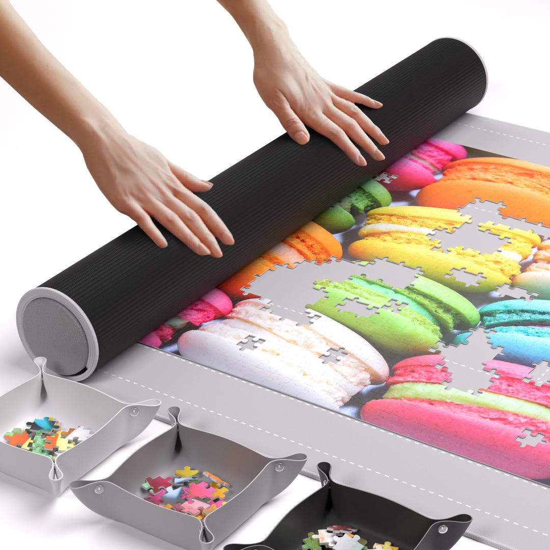 Newverest Roll up Puzzle Mat - Puzzle Lover Gift for Mom Dad Parents ...