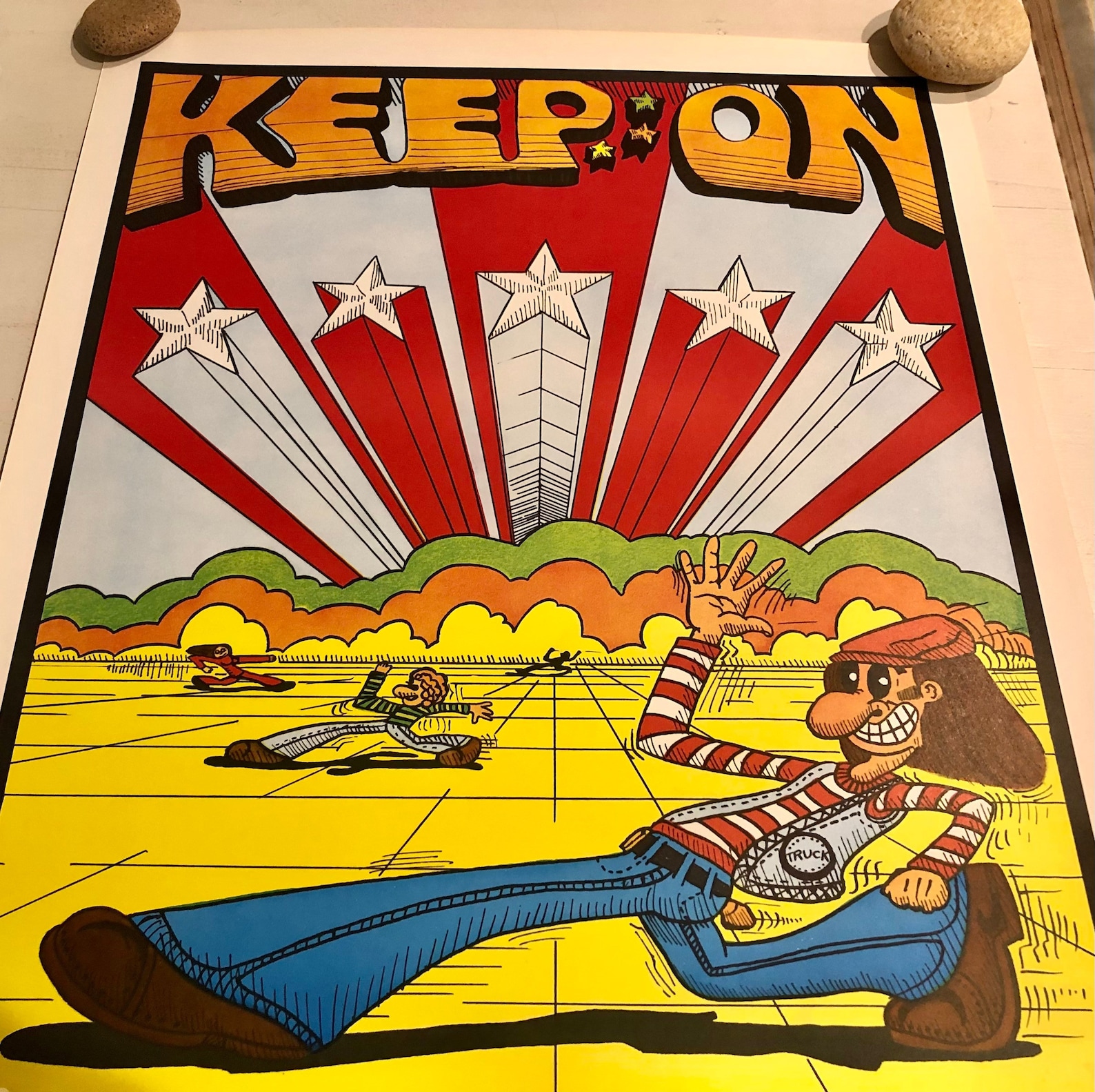 Vintage Keep on Truckin Hippie Poster/1970s Keep on Truckin - Etsy