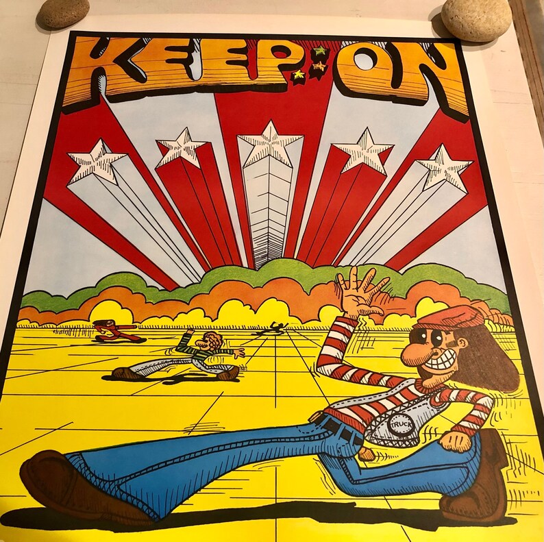 Vintage Keep on Truckin Hippie Poster/1970s Keep on Truckin - Etsy