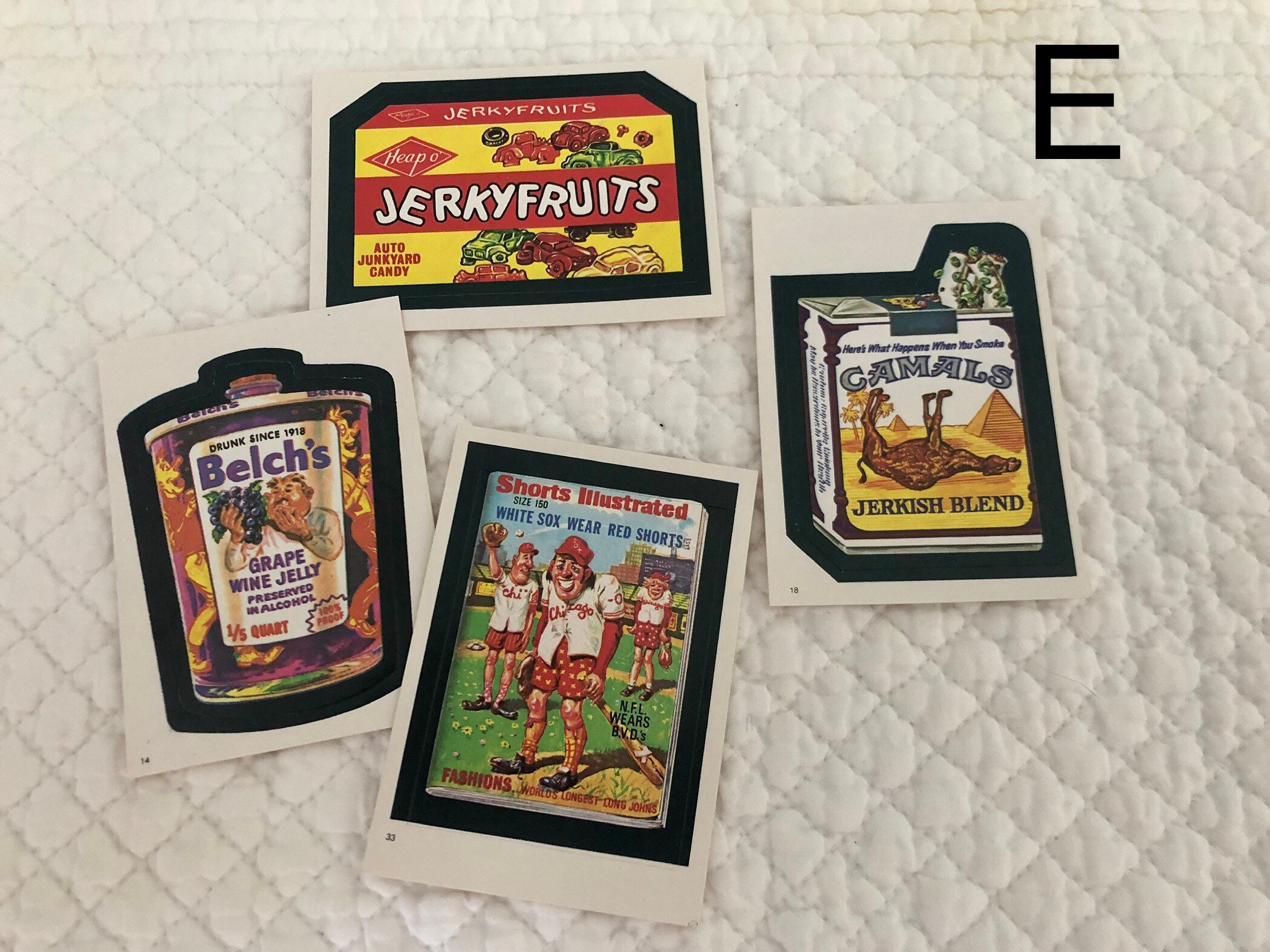 Vintage Wacky Pack Cards 4pc/wacky Pack Cards/1980s Wacky - Etsy