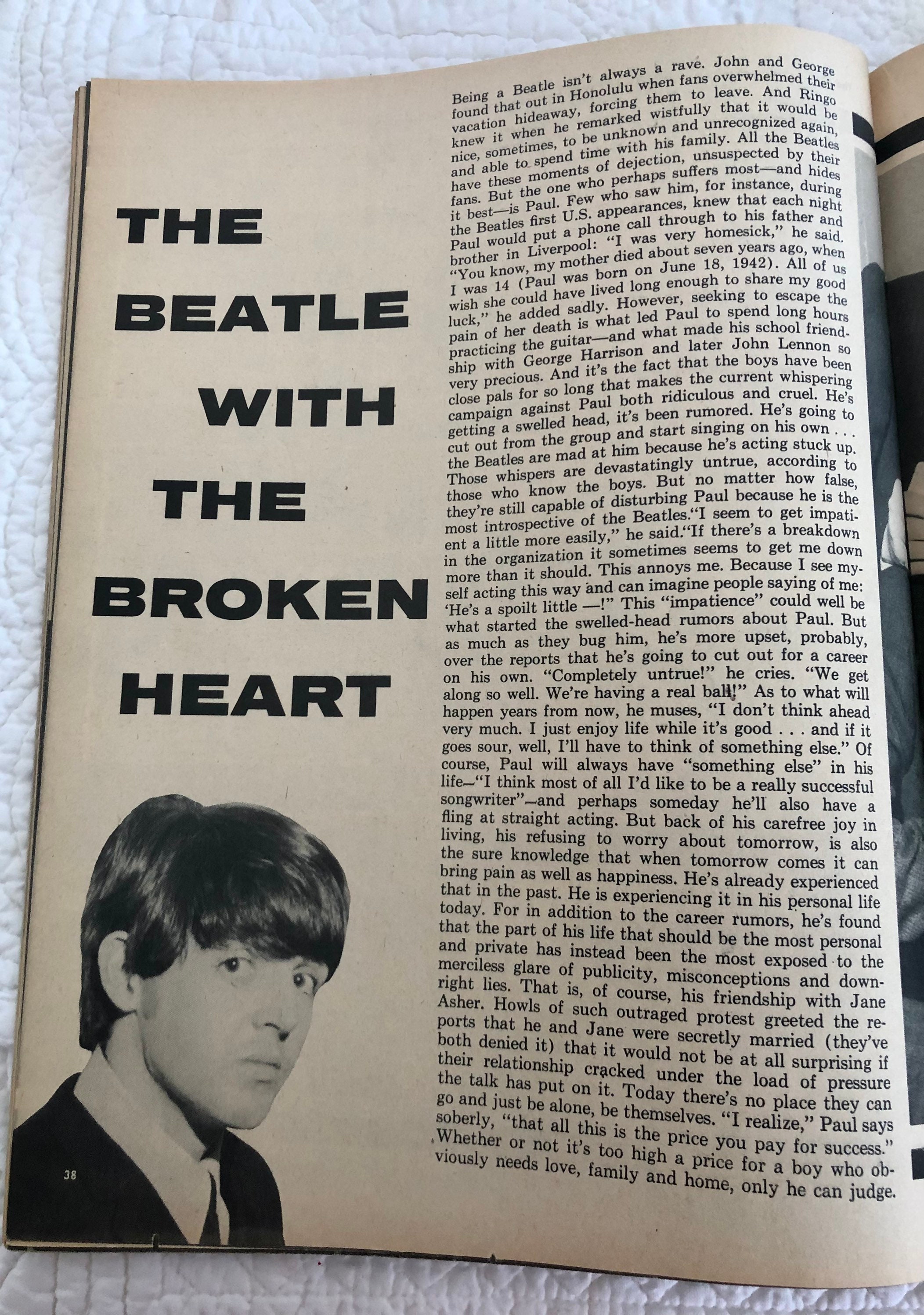 Beatles Souvenir Magazine/vintage the Beatles Souvenir Tour | Etsy