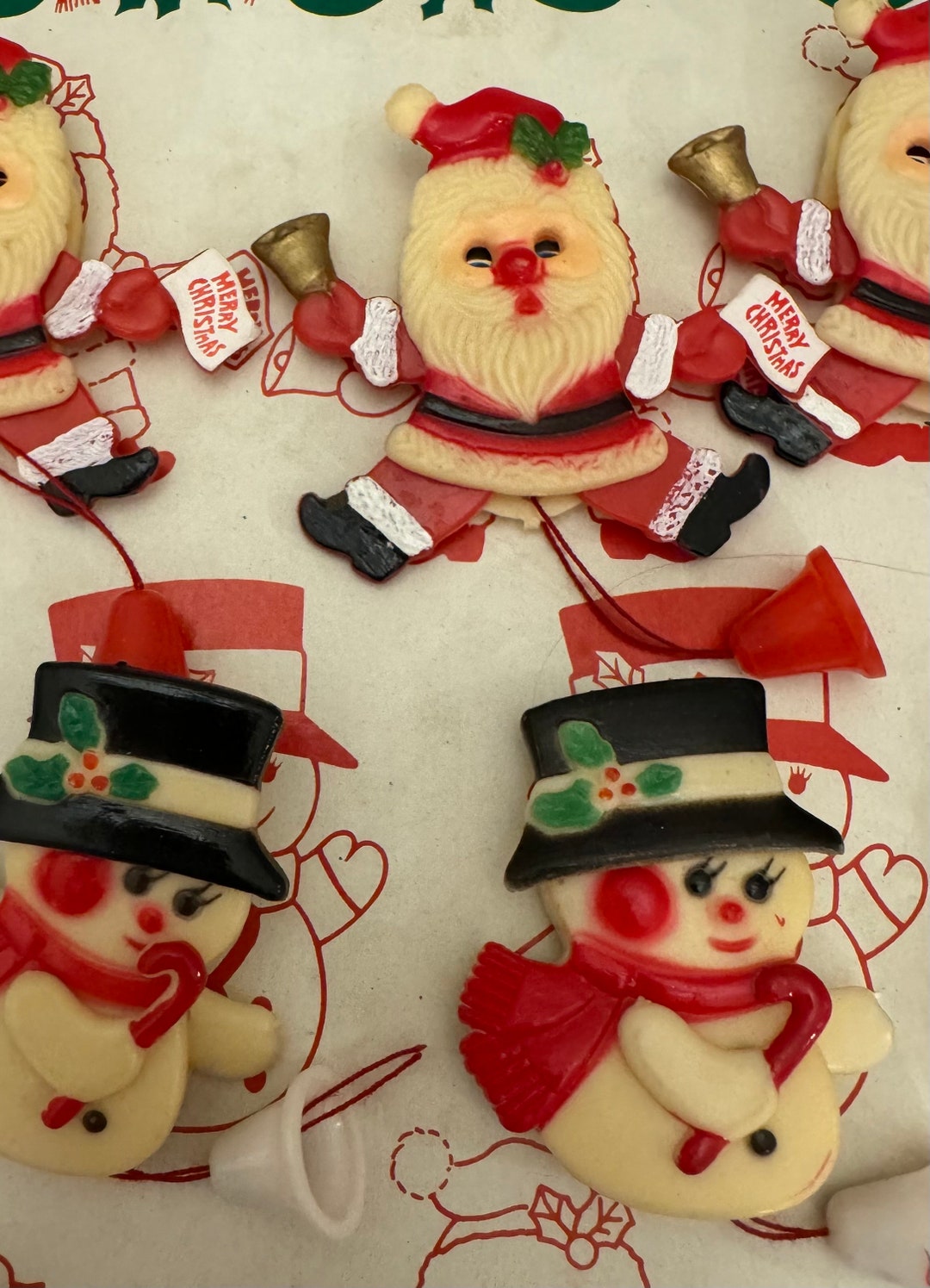 Vintage Santa Pull String Pin Brooch/vintage Santa Pin/vintage Frosty ...