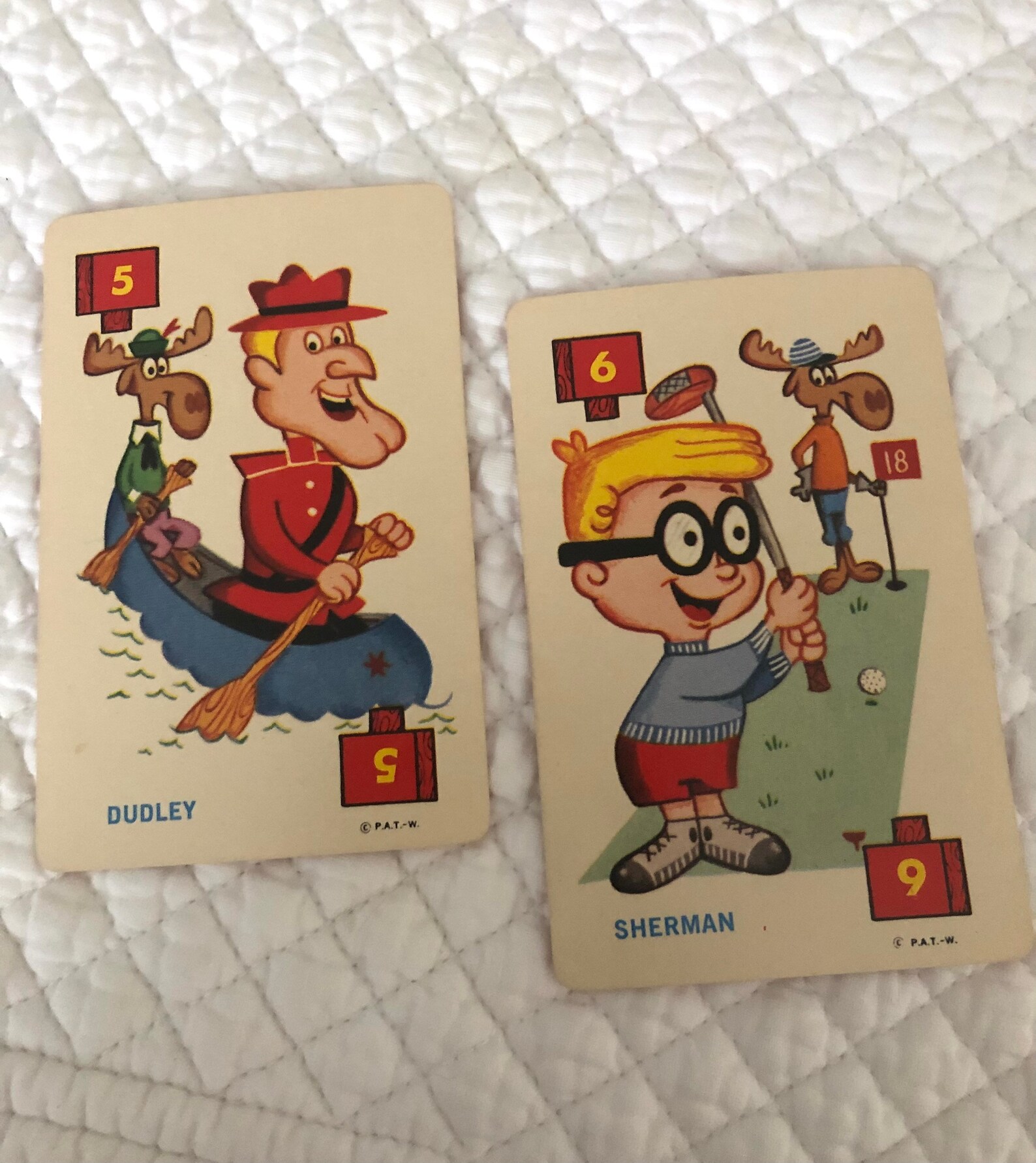 Vintage Bullwinkle Rocky Playing Cards 9pc/vintage Boris - Etsy