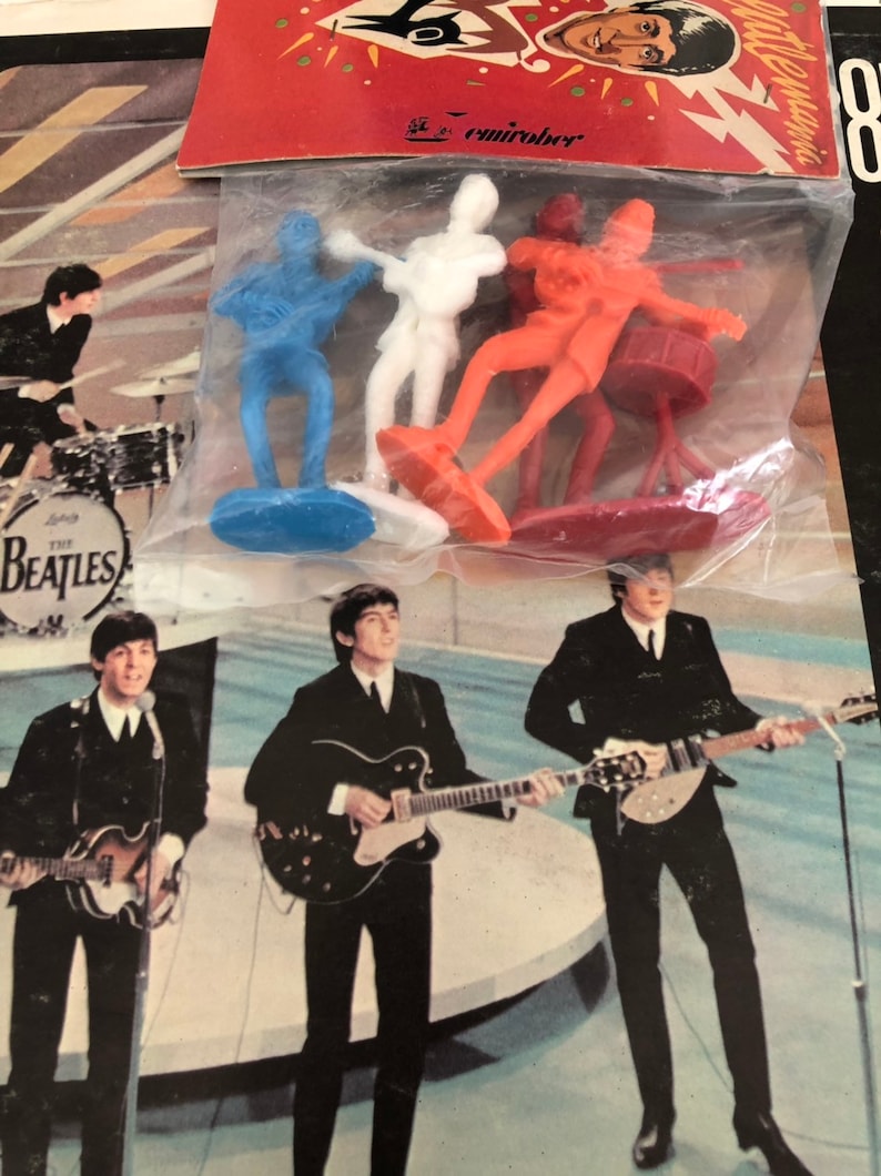 Beatles plastic figures/vintage Beatles plastic toy | Etsy