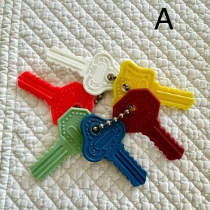 Vintage Baby Keys/mid Century Baby Toys/baby Keys/baby Ring/vintage ...