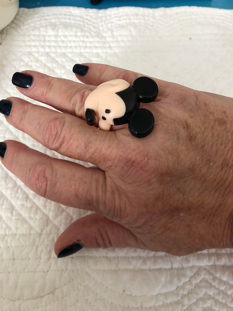 Mickey Minnie Mouse Ring/vintage Plastic Mickey Minnie Mouse | Etsy