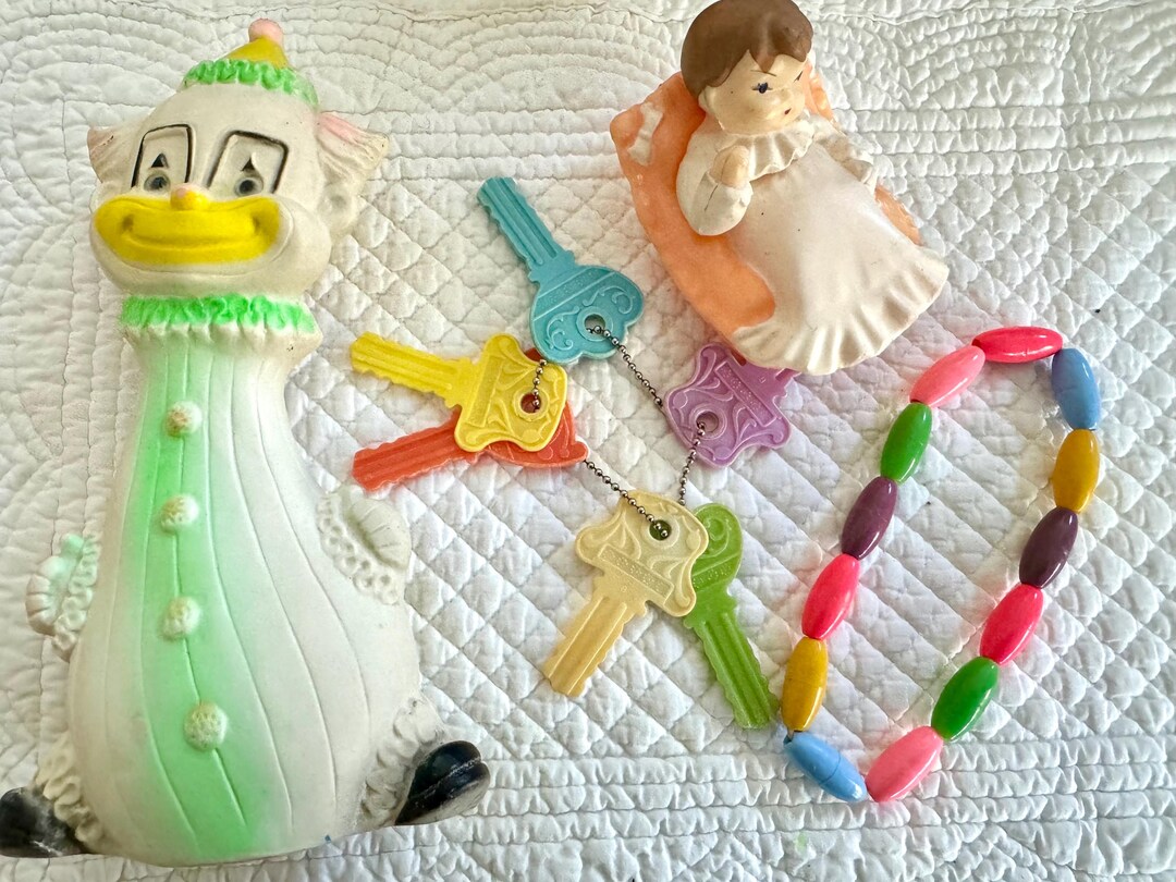 Vintage Baby Keys/mid Century Baby Toys/baby Keys/baby Ring/vintage ...