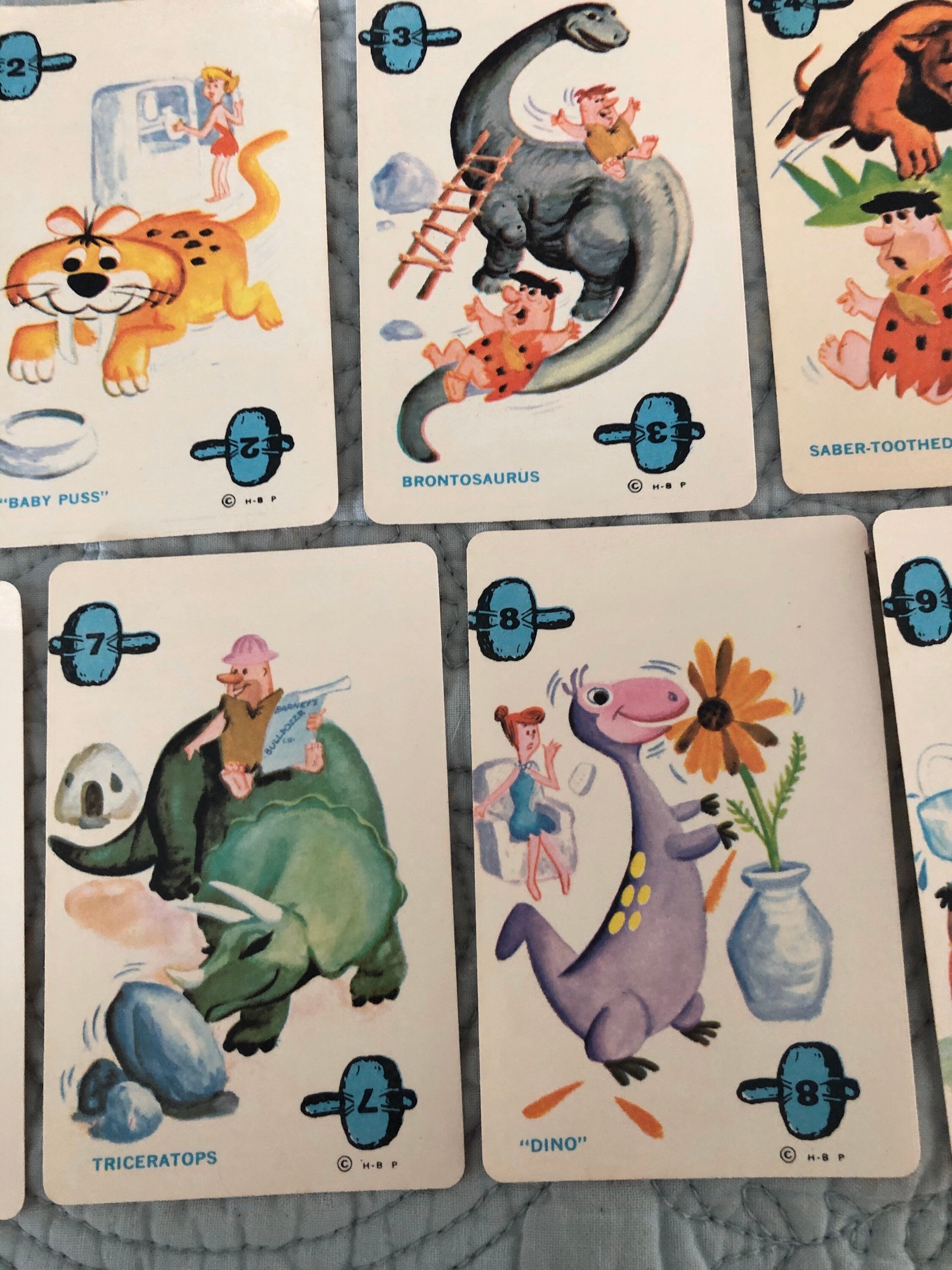 Vintage Flintstones Playing Cards 9pc/ Vintage Flintstones | Etsy