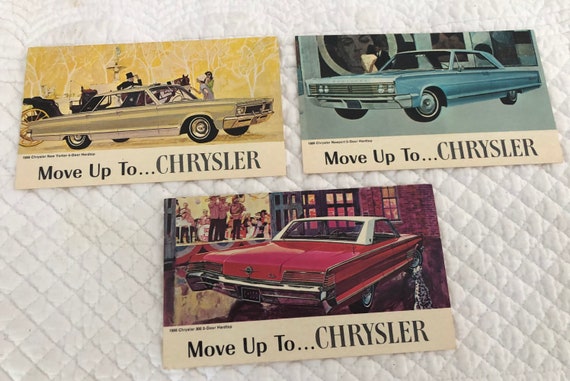 Vintage Car Dealer Advertising Postcards/vintage Chrysler | Etsy