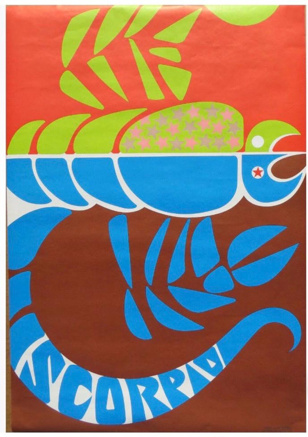 Vintage 1969 Scorpio Poster/joe Gerry Simboli/zodiac Poster/mod ...