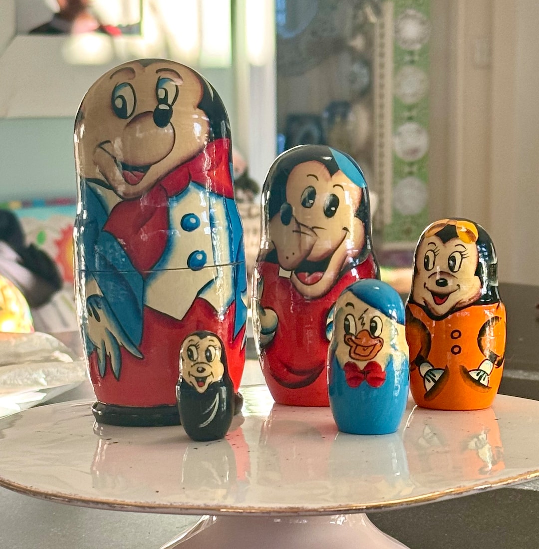 Disney Russian Nesting Dolls/micky Mouse Nesting Dolls/ Disney ...