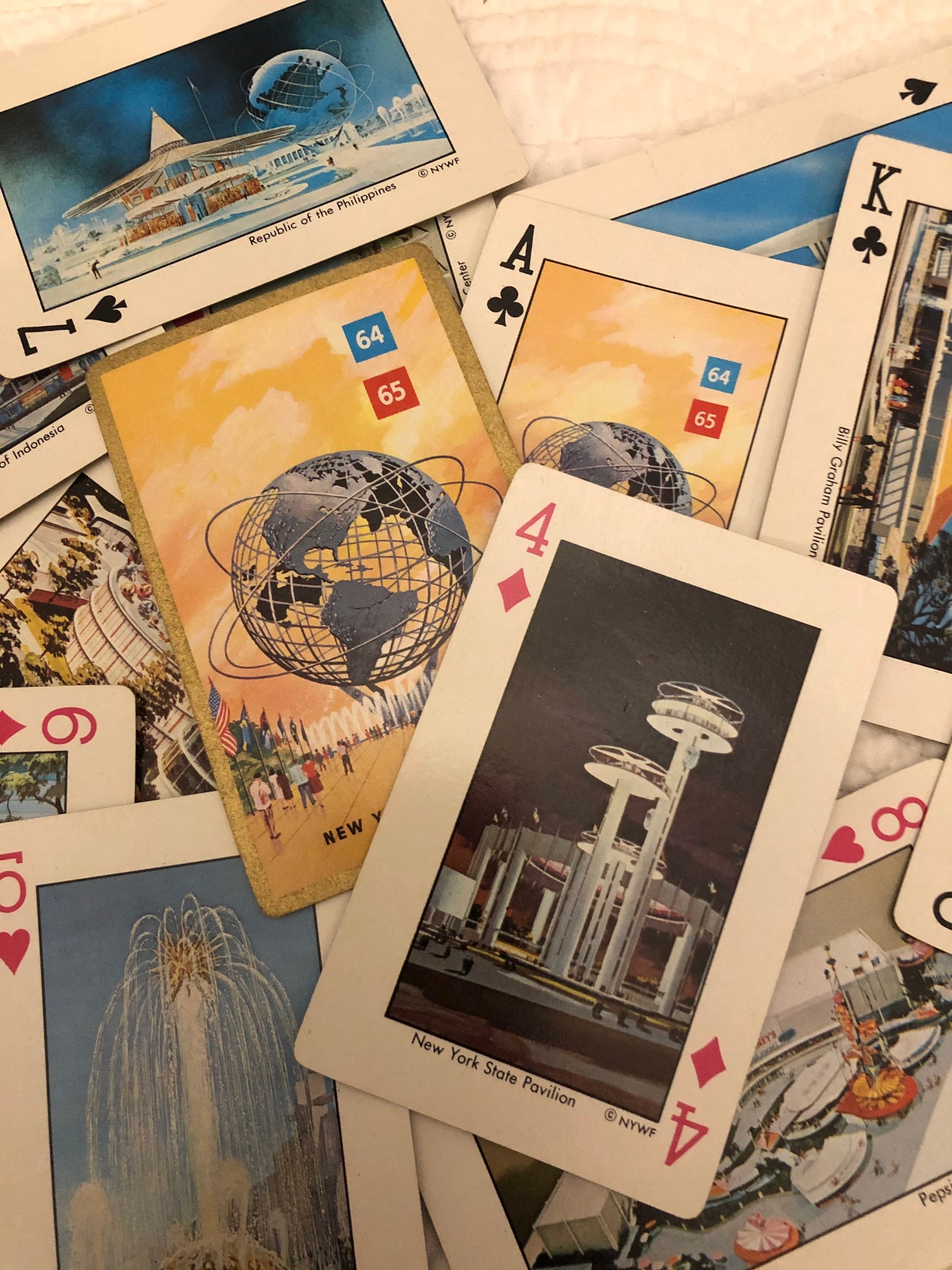 New York 1964-65 Worlds Fair playing cards lot of 13pc/Worlds | Etsy
