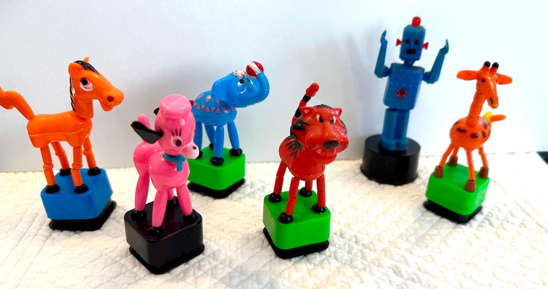 Vintage Push Puppet/vintage Collapsible Push Toy/kohner Style Push ...