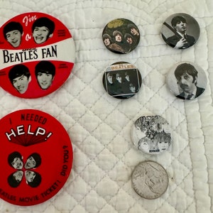 Vintage Beatles Pins/the Beatles Pin Back/meet the Beatles Pins/beatles ...