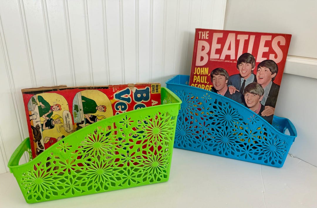 Vintage Groovy Desk Organizer/flower Power Desk Organizer/ Vintage ...