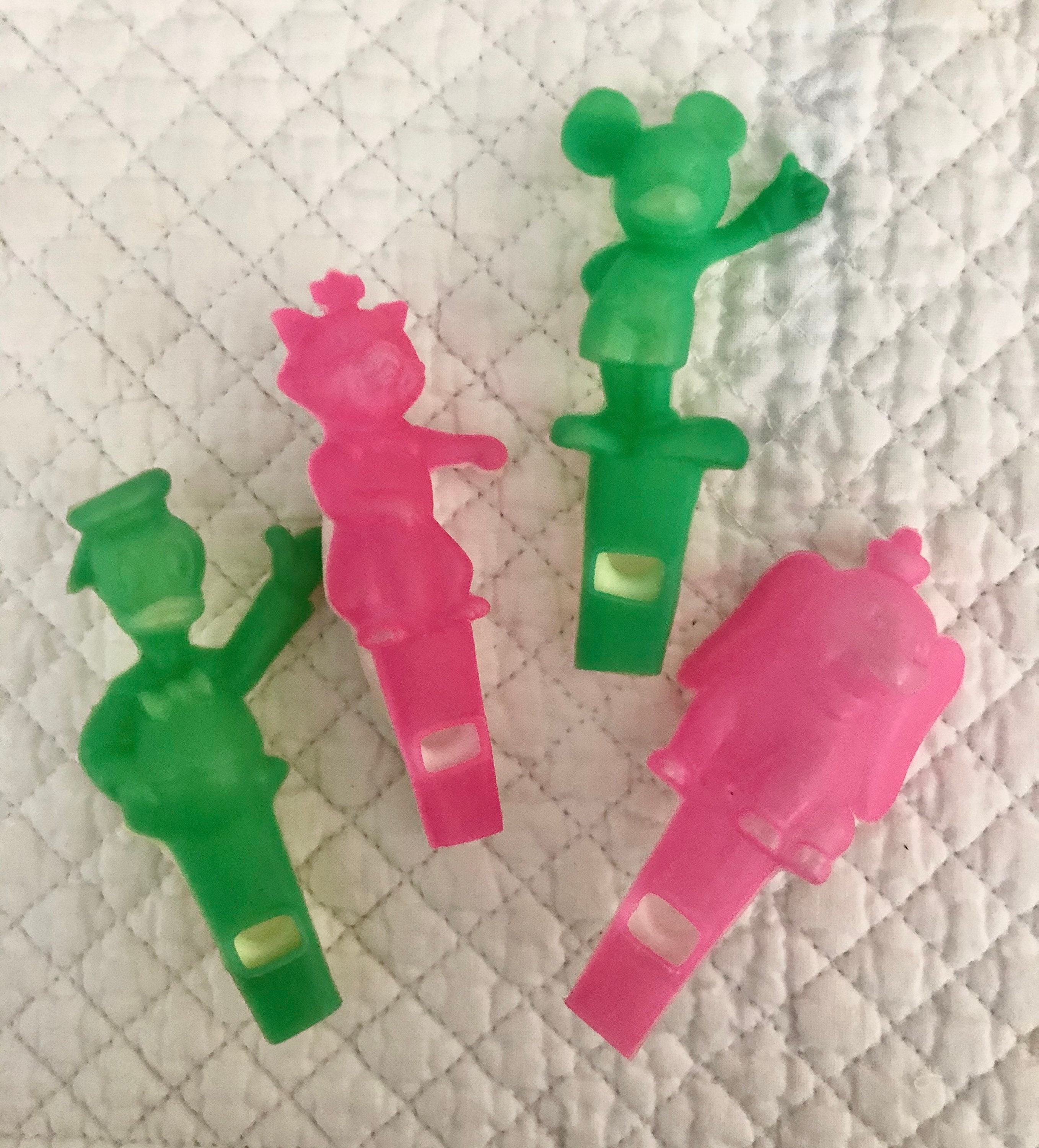 Vintage 1960s Disney Plastic Toy Whistles/vintage Plastic | Etsy