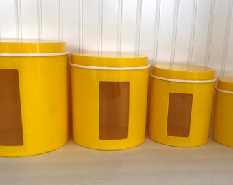 Yellow Canister Set | Etsy