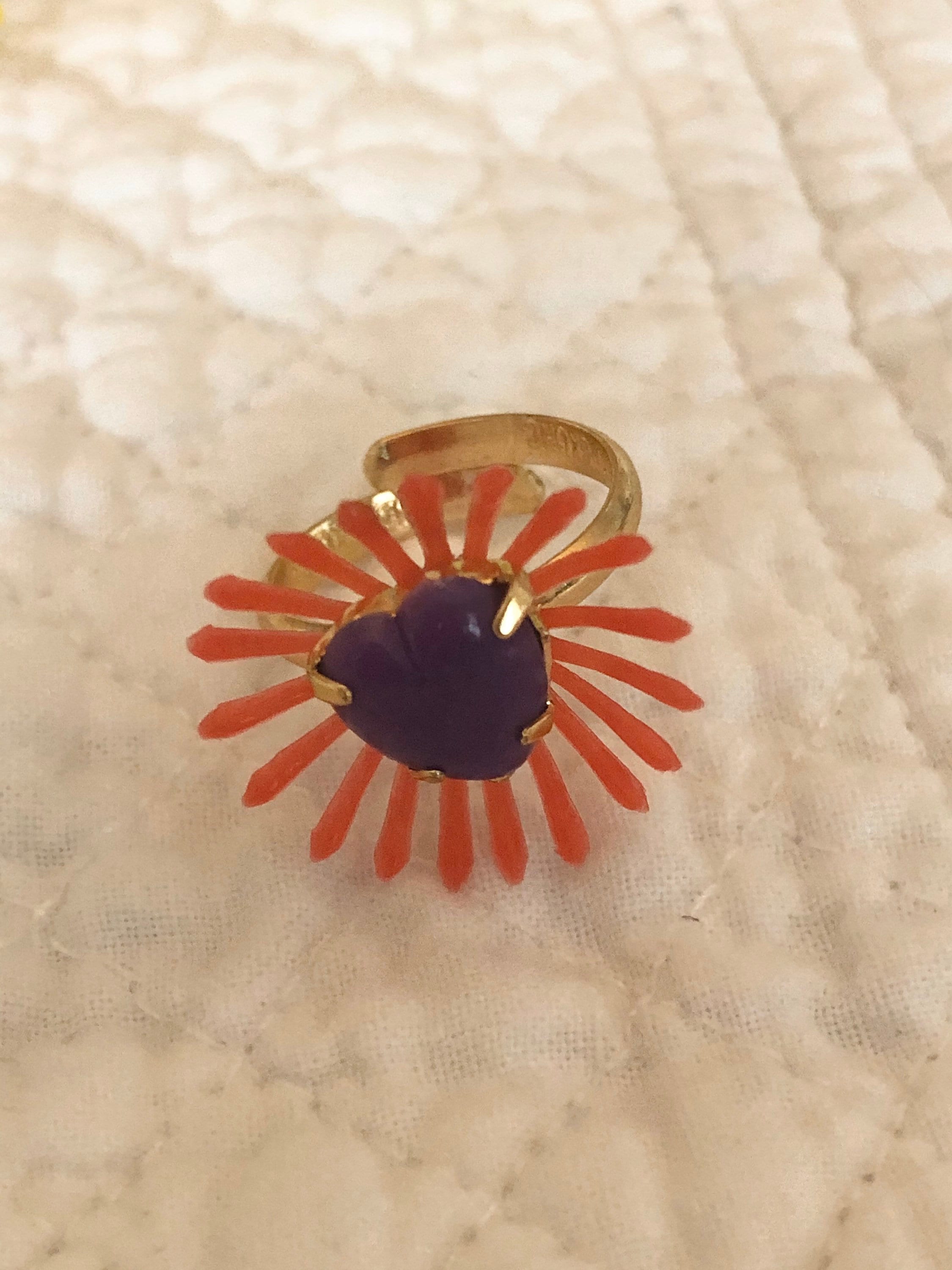 Vintage Gumball 3pc Cocktail Ring/gumball Prize Rings/pretend | Etsy