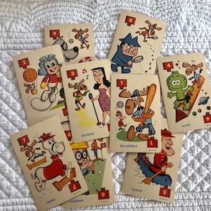 Vintage Bullwinkle Rocky Playing Cards 9pc/vintage Boris - Etsy