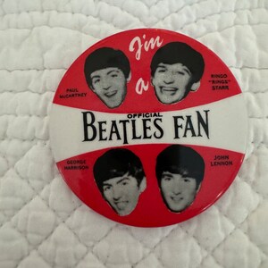 Vintage Beatles Pins/the Beatles Pin Back/meet the Beatles Pins/beatles ...