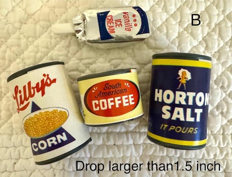 Vintage Amsco Miniature Food 3pc/miniature Advertising Canned Food/mini ...