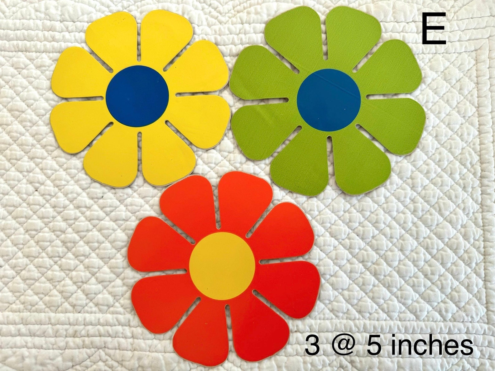 Vintage Flower Power Flower Stickers/groovy 1970s Flowers/vintage ...