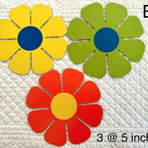 Vintage Flower Power Flower Stickers/groovy 1970s Flowers/vintage ...