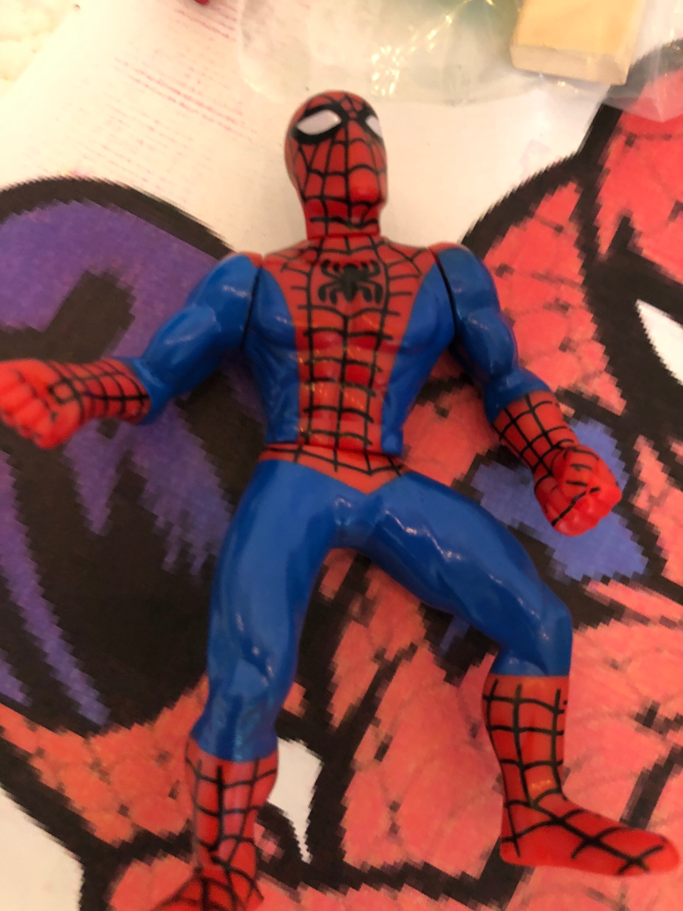 9 Pc Spider Man Marvel Happy Meal Toy Set/spider Man Happy | Etsy