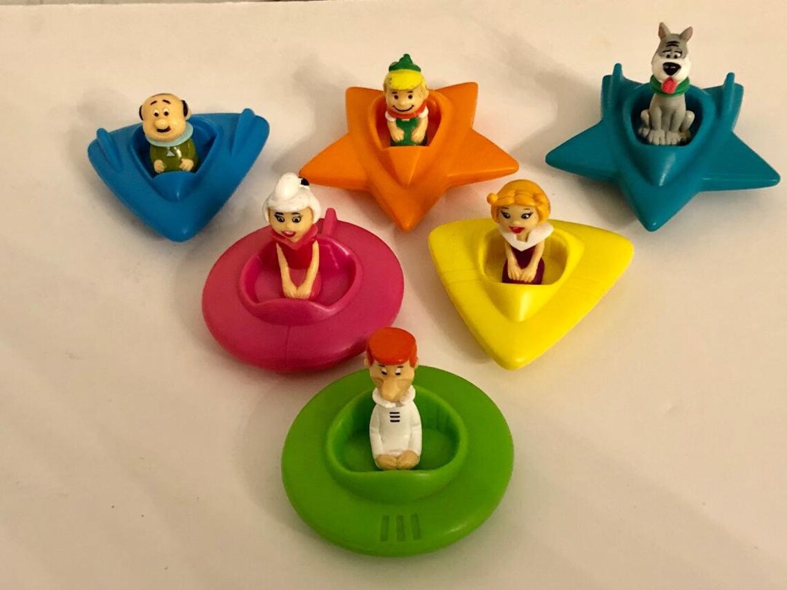 6 Pc Jetson Space Vehicle Toy Set Wendys/jetsons Happy Meal/jetsons Toy ...