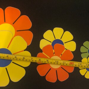 Vintage Flower Power Flower Stickers/groovy 1970s Flowers/vintage ...