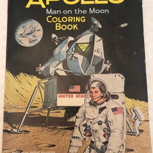 Apollo 11 Coloring Book/coloring Book Moon Landing/moon - Etsy