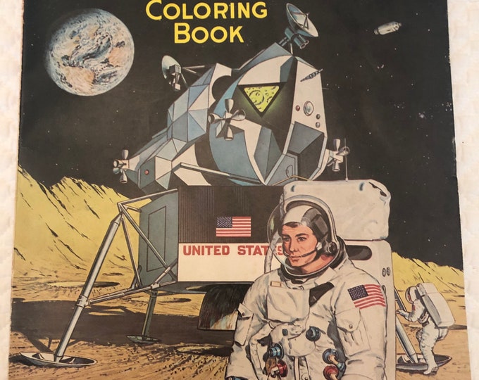 Apollo 11 Coloring Book/coloring Book Moon Landing/moon Landing ...