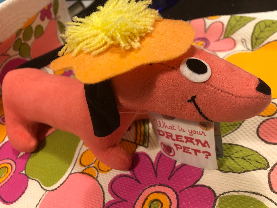 Vintage Dakim Dream Pet Sawdust Stuffed Dog /japan Stuffed Dog Animal ...