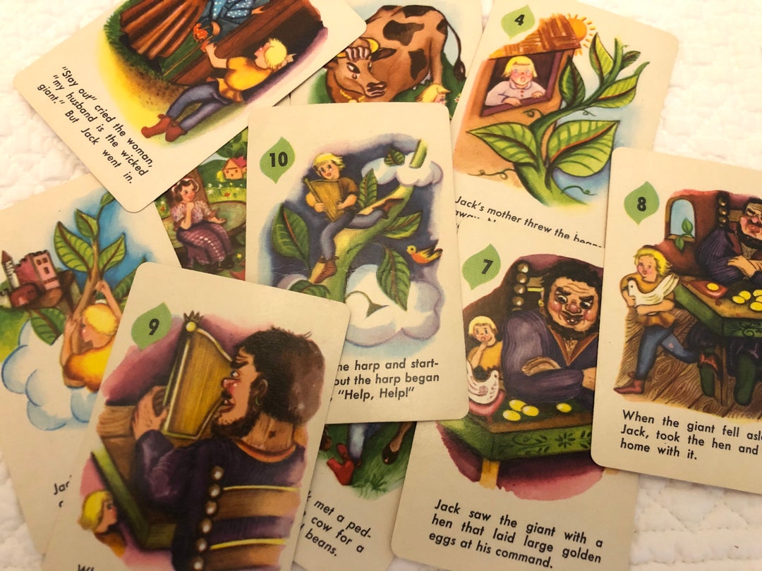Vintage Jack & the Beanstalk Cards 10pc/vintage Jack Beanstalk - Etsy