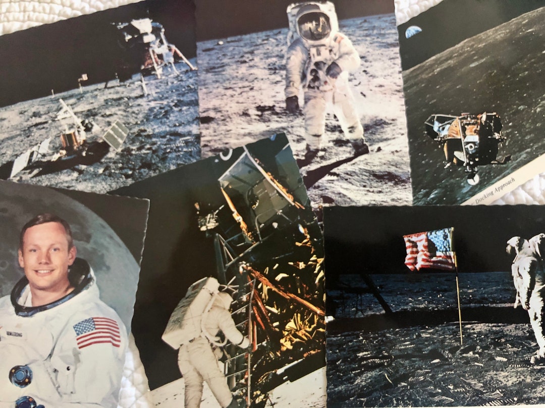 Apollo 11 Vintage Postcards/ Moon Landing Post Cards/ Man on the Moon ...