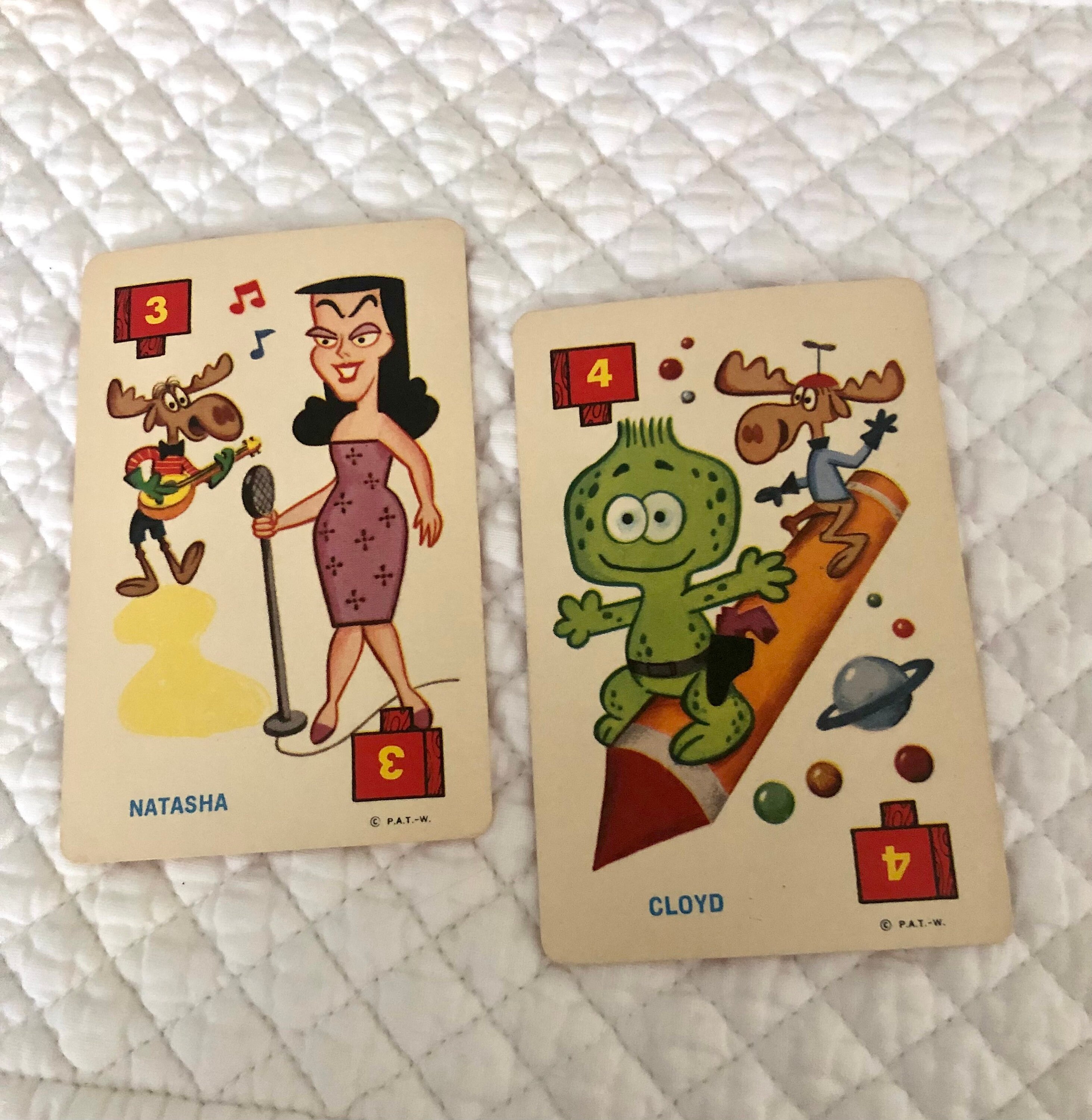 Vintage Bullwinkle Rocky Playing Cards 9pc/vintage Boris - Etsy