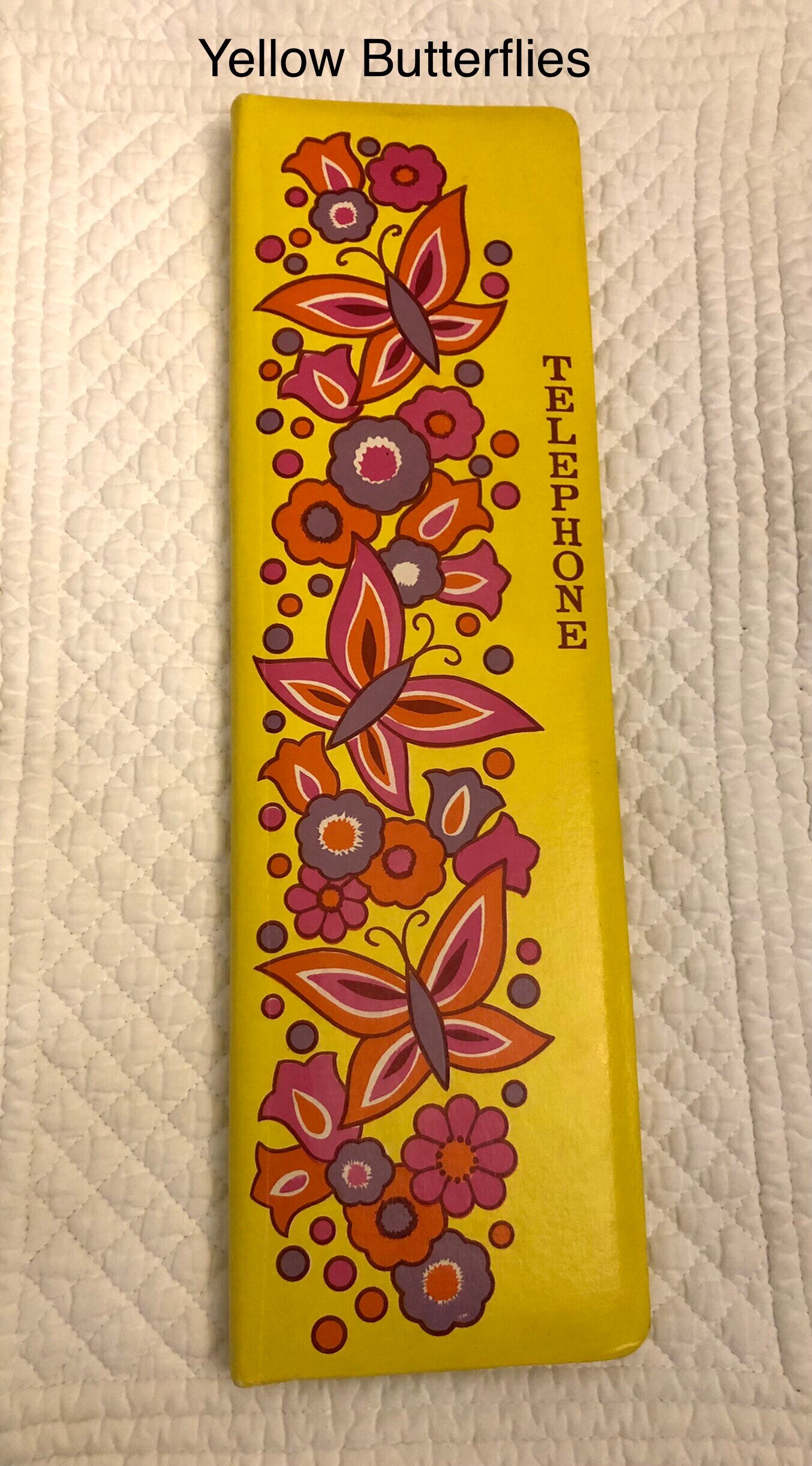 Vintage Telephone Address Book/groovy 1970s Phone Book Address - Etsy