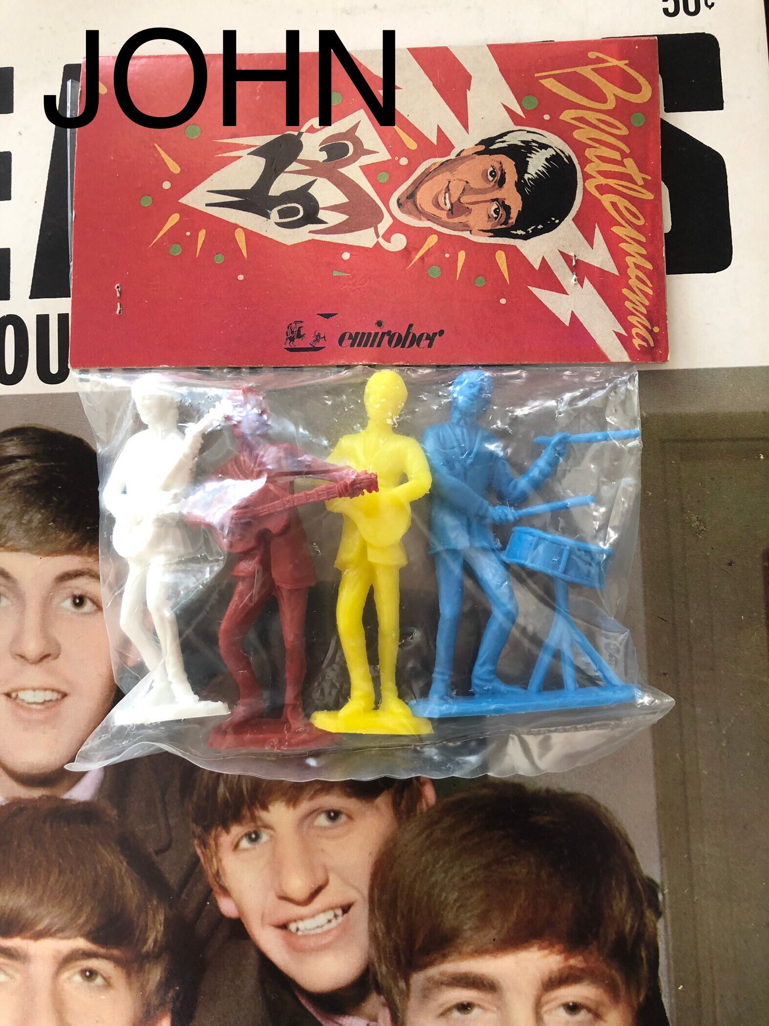 Beatles Plastic Figures/vintage Beatles Plastic Toy Collectable ...
