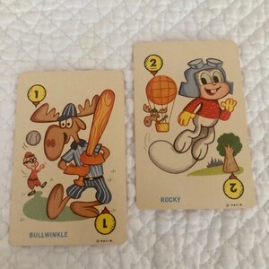 Vintage Bullwinkle Rocky Playing Cards 9pc/vintage Boris - Etsy